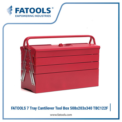 FATOOLS TBC122F Tool Box 7 Tray | Kotak Perkakas Besi 7 Tingkat