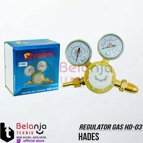 Hades Regulator Gas LPG HD-03 Propane HD-03 Welding LPG resmi distributor