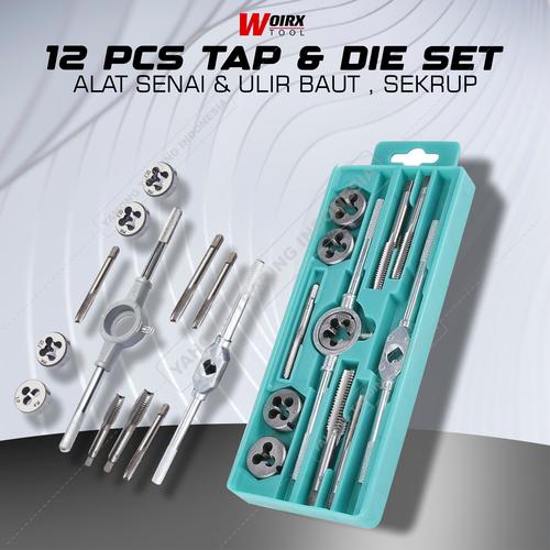 Tap Die Set 12 PCS Alat Snai dan Tap Ulir Mur Baut Alat Senai ...