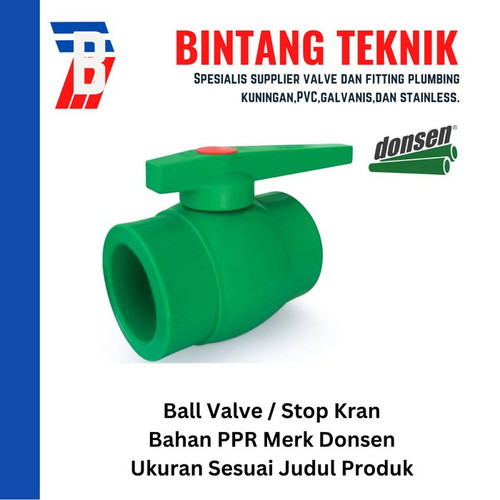 Ball Valve / Stop Kran PPR 32 mm 1" inch Donsen Official Store ...