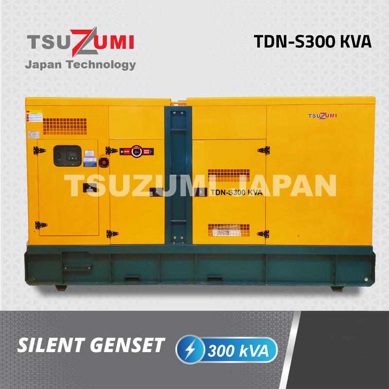 Genset 300KVA Diesel Super Silent Tsuzumi TDN-S 300 KVA 3 Phase