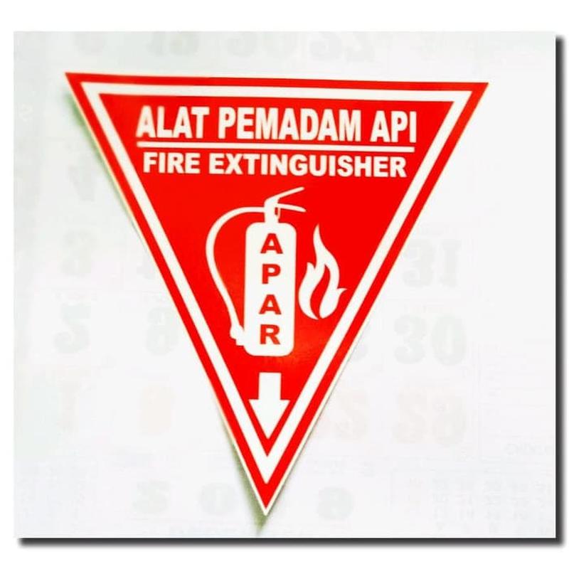 Jual AKRILIK APAR SEGITIGA 20X20CM RAMBU K3 SIGN LABEL PEMADAM ACRYLIC ...
