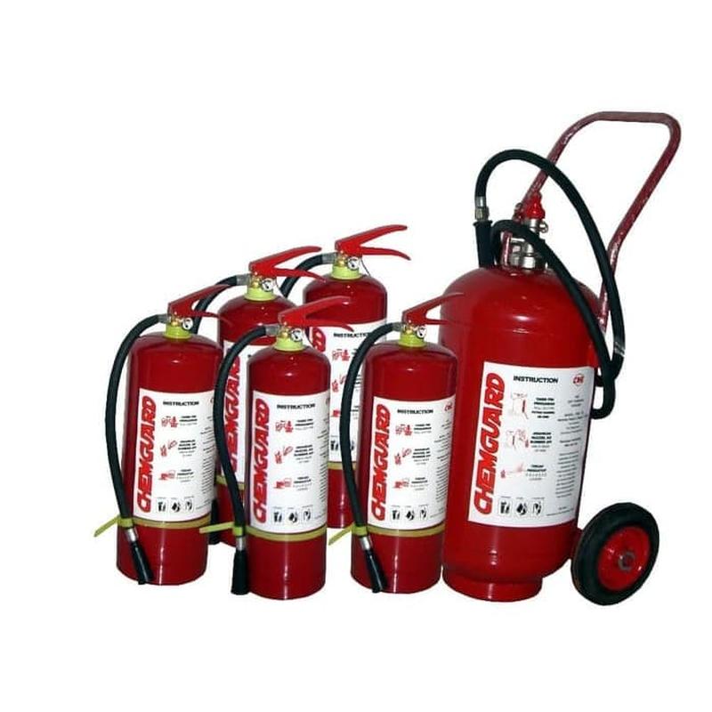 Jual APAR CHEMGUARD 25KG ALAT PEMADAM API MERK +TROLY Official Resmi