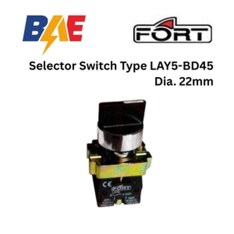 Jual Selector Switch Type LAY5-BD45 Dia. 22mm Contact 1 NO FORT ...