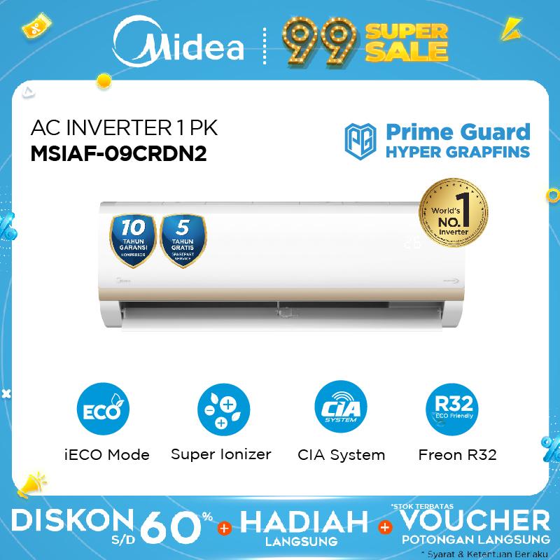 Jual [AWET & HEMAT LISTRIK] Midea AC Inverter 1 PK MSIAF-09CRDN2X ...