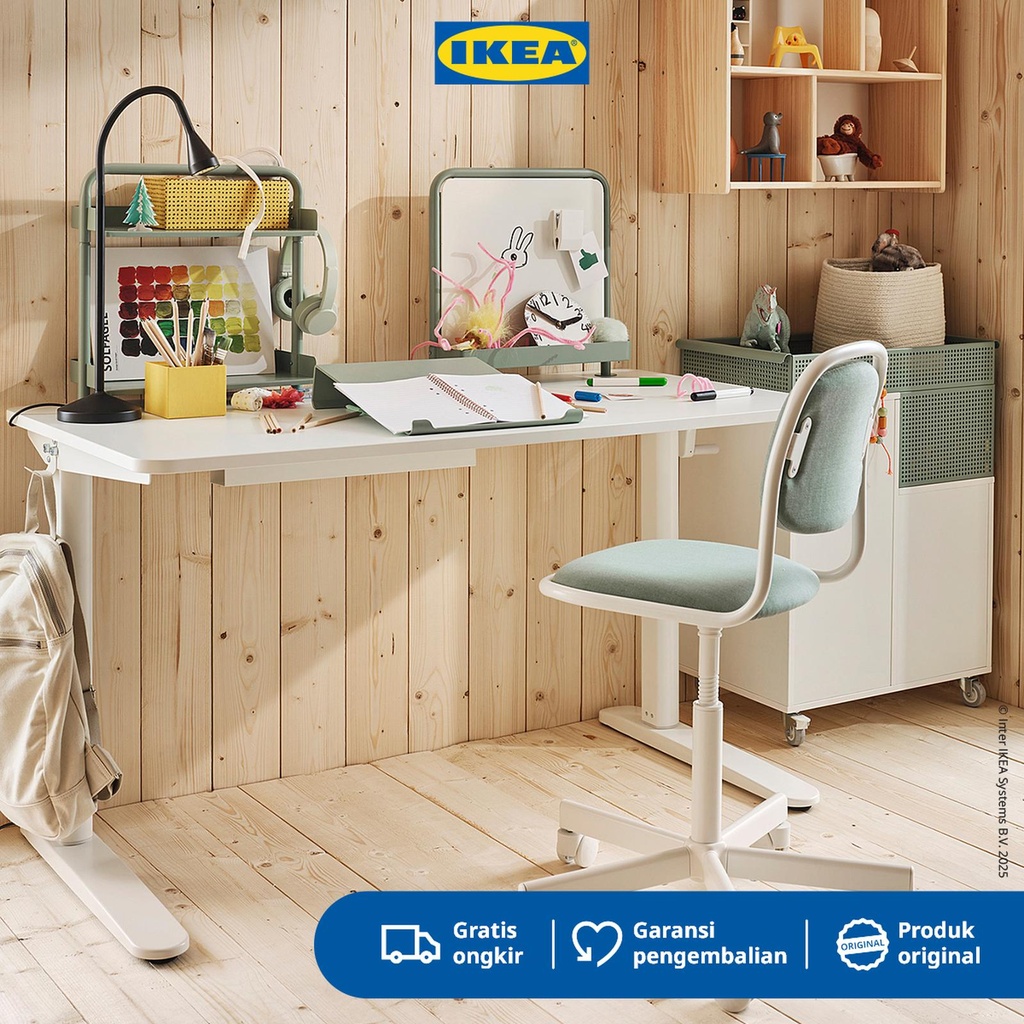 Jual IKEA ORFJALL Kursi Kantor / Kerja Putar Minimalis Kuat Hijau Muda ...