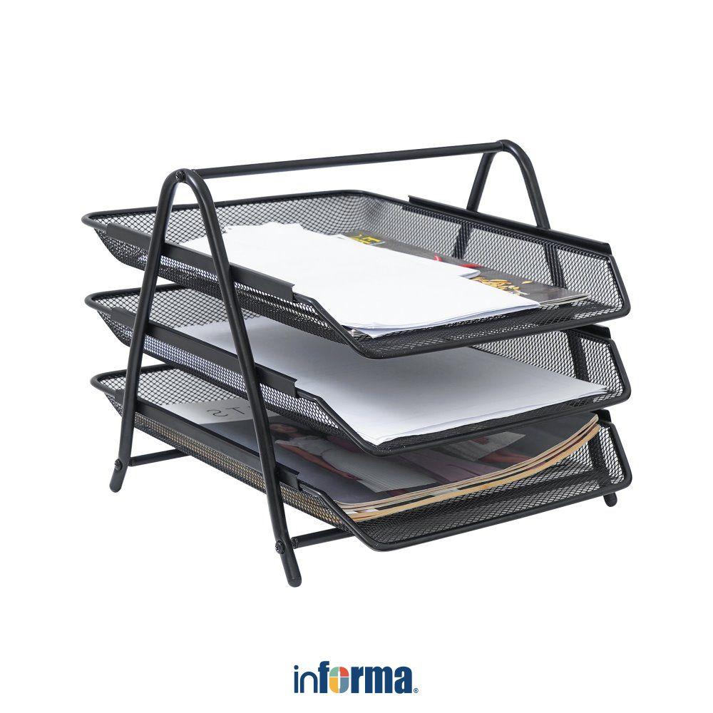 Jual Informa Organizer Dokumen 3 Tingkat 29.5X35.5X26.7cm - Hitam Rak ...