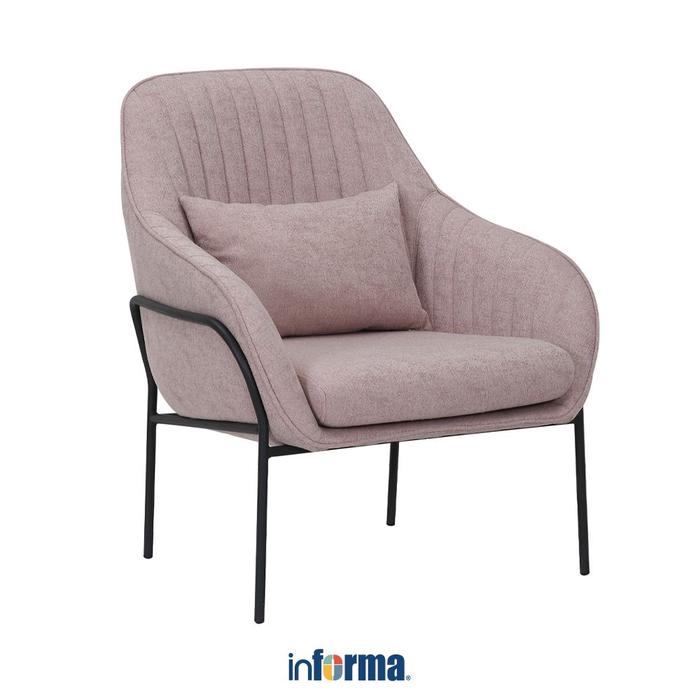 Jual Informa Yore Kursi Lounge Fabric - Pink Tempat Duduk Bangku Santai ...