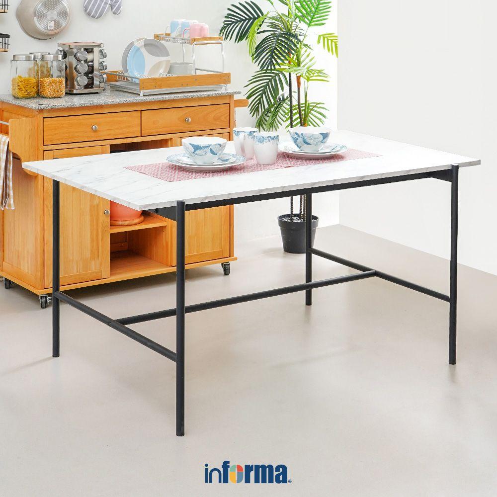 Jual Informa Jordie Meja Makan - Abu-Abu Meja Makan Minimalis Meja ...