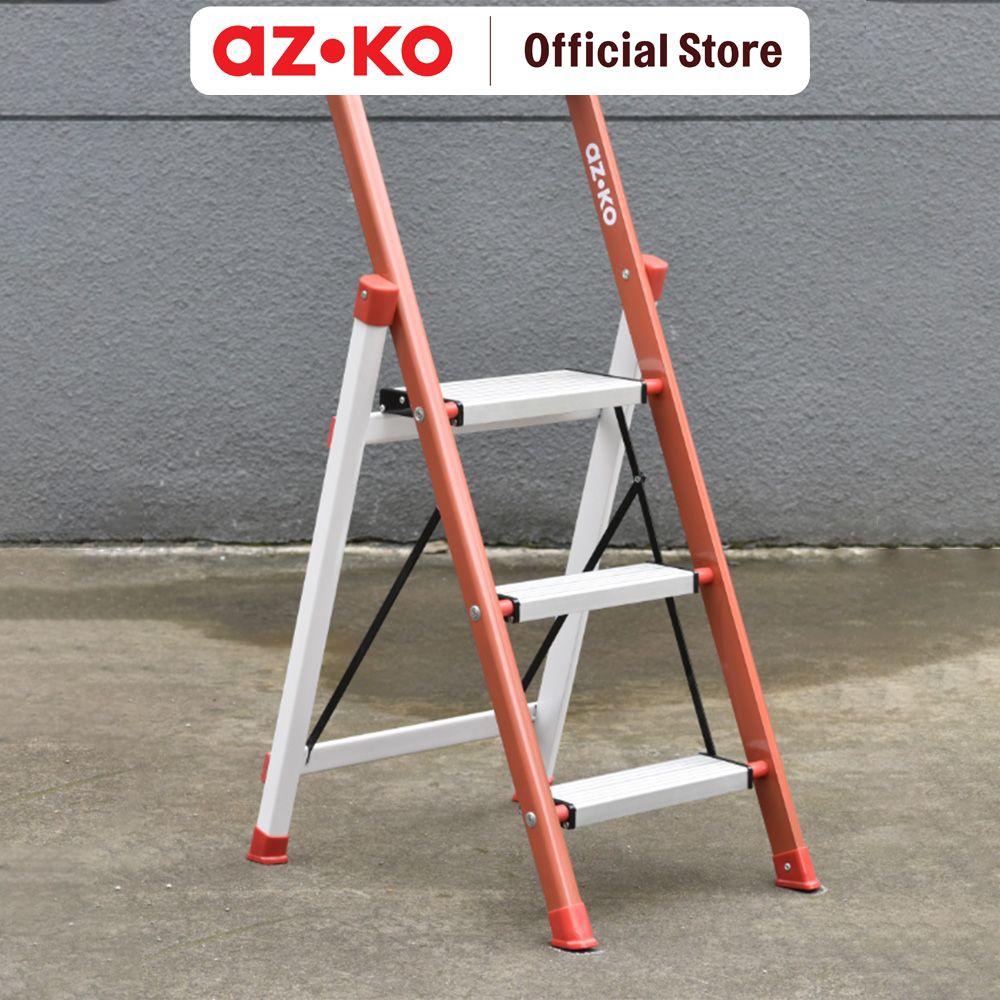 AZKO Tangga Lipat 3 Step - Aluminium & Steel | Tangga Portable
