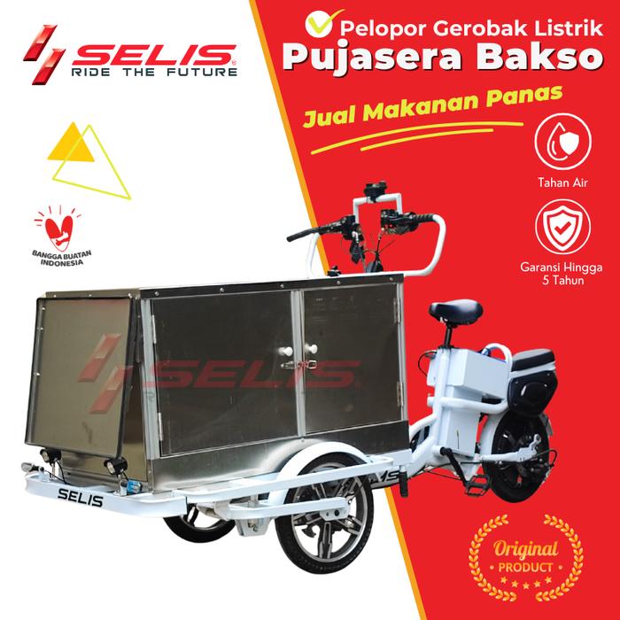 Jual SELIS - Gerobak Listrik Selis Pujasera 4 Bakso ( Gerobak Bakso ...