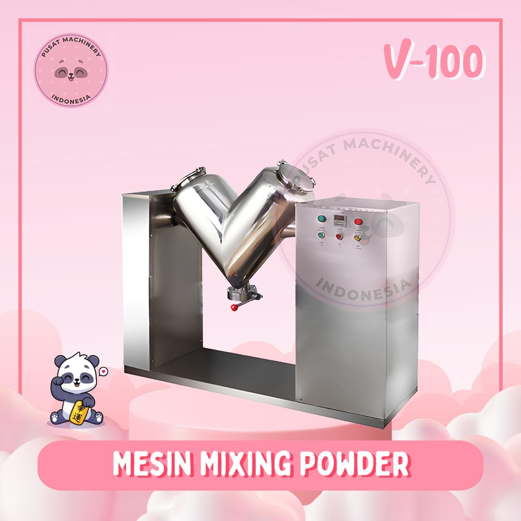 Mesin Pengaduk Tepung V-100 | Mixer & Mixing Powder Terbaik