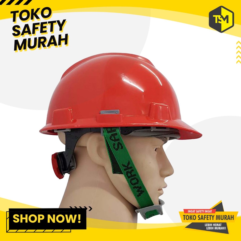 Jual Safety Helmet HSE K3 standar SNI MSA Lokal / Helm Proyek Plus ...