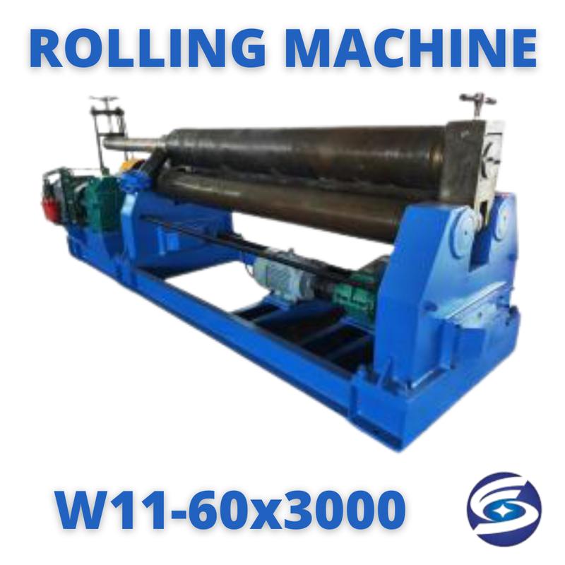 Mesin Roll Plat Besi W11-60x3000 | Tekuk Plat Terbaik