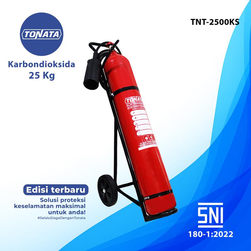 Jual APAR 25 KG Karbondioksida (CO2) TONATA / Set Komplit Official Resmi