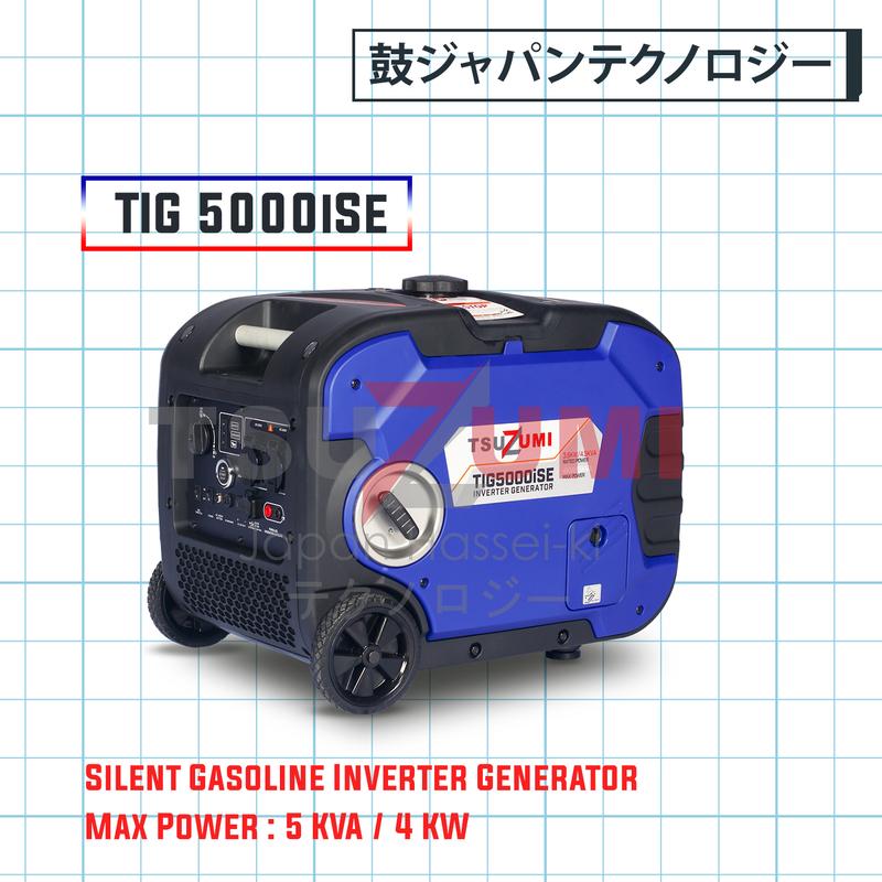 Jual Genset Silent Inverter TIG 5000iSE Tsuzumi Japan 5 kva 4 kw 4000 ...