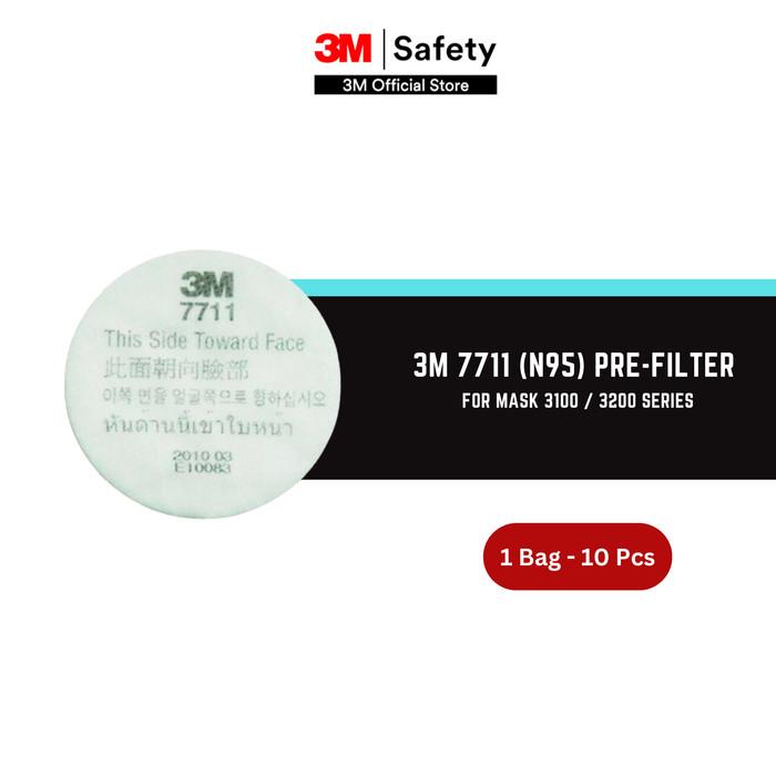 Jual 3M 7711 N95 Pre-Filter For Mask 3100 atau 3200 Series - 1 Bag isi ...