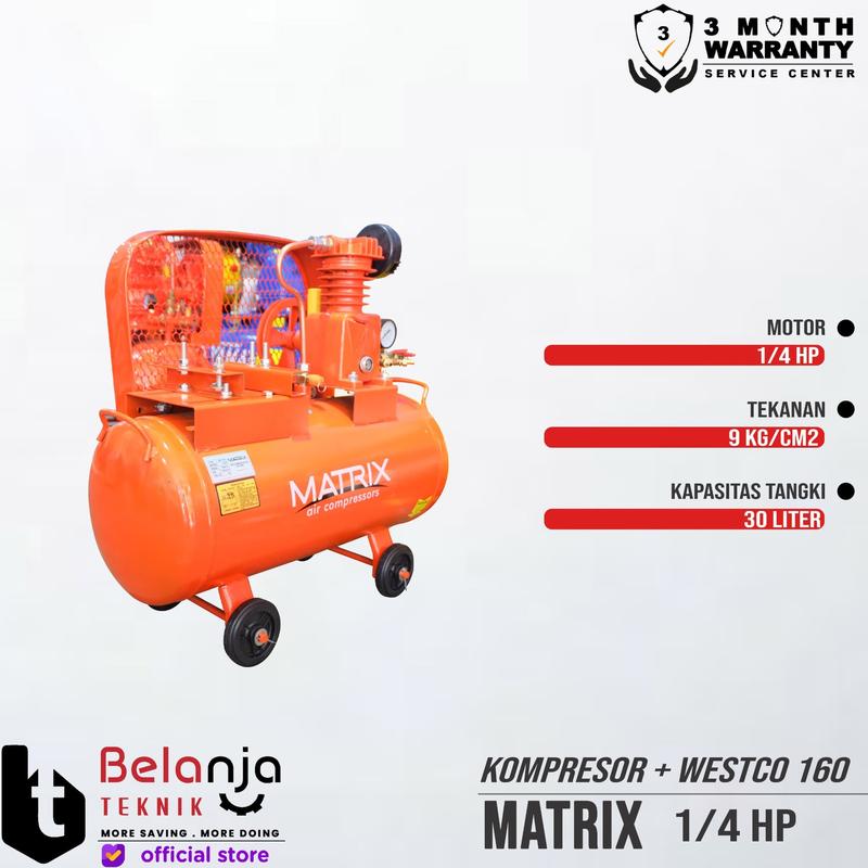 Matrix Kompresor Angin 0.25 HP Wesco GX160 - Air Compressor