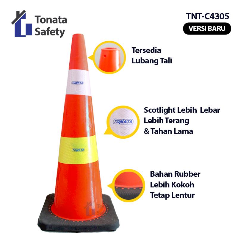 Jual Safety Traffic Cone 90 cm Kerucut Lalu Lintas Tonata 4.3 Kg ...