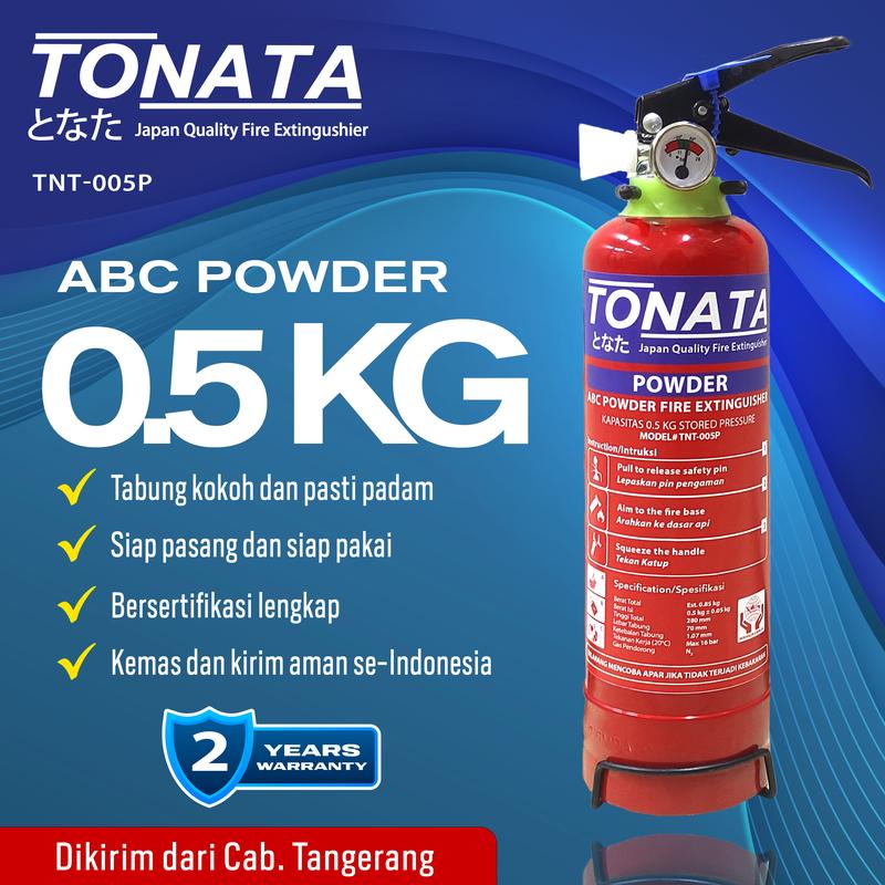 Jual APAR 0.5KG TONATA / ABC Powder 0.5 KG / Set Komplit 500 gram ...