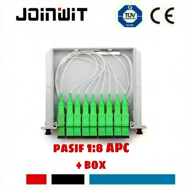 Jual Pasif Splitter Fiber optik 1 to 8 SC APC dengan Box / passive 1:8 ...