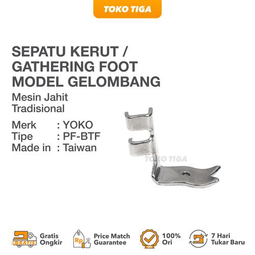 Jual Sepatu Kerut/Gathering Foot Model Gelombang (Mesin Jahit ...