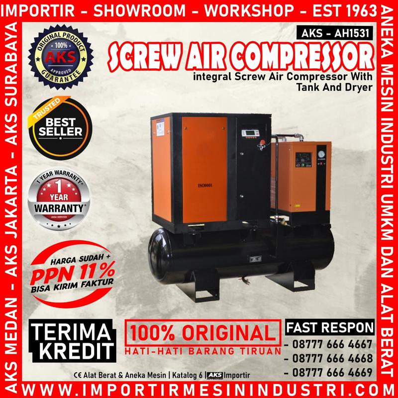 Jual Integral Screw Air Compressor With Dryer Kompresor Udara 15 Hp 8 ...