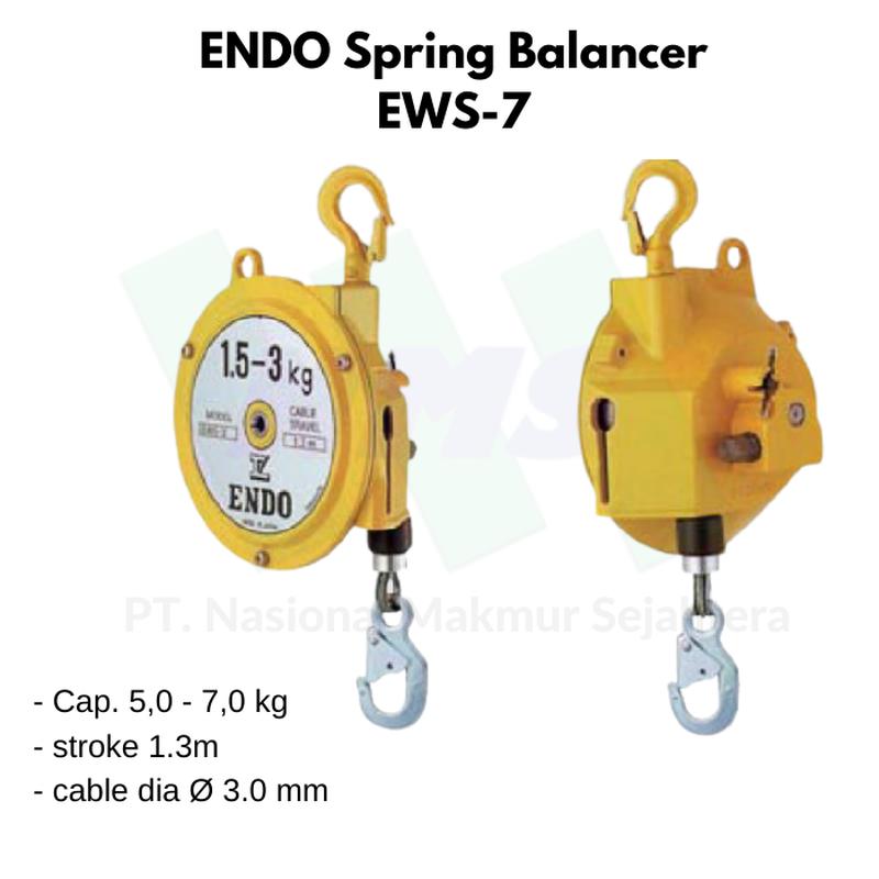 Jual Spring Balancer Cap. 5-7kg stroke 1.3m ENDO EWS-7 Official Resmi
